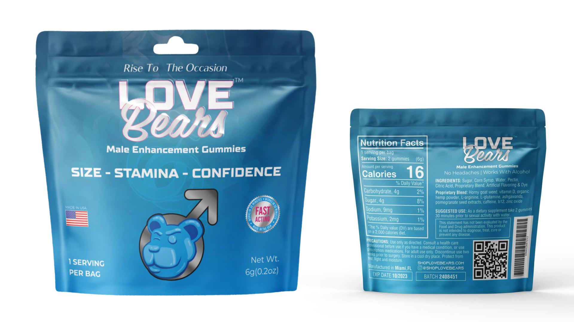 Love Bears Male Sexual Enhancement Gummies - Male Formula